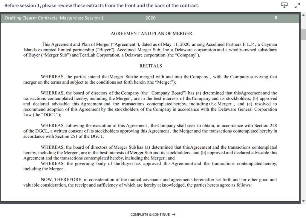 What Does "Drafting Clearer Contracts: Masterclass" Cover? - Adams on ...