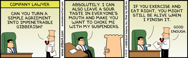 Dilbert - Adams on Contract Drafting