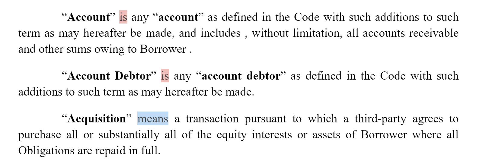 Using "Is" as a Definitional Verb? Nah - Adams on Contract Drafting